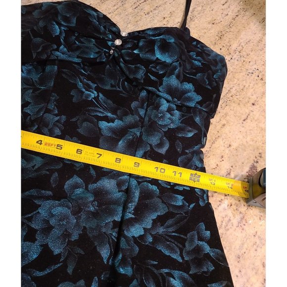 Michele Vincent | Dresses | Michele Vincent Vtg 8s Sz 78 Black Velvet ...